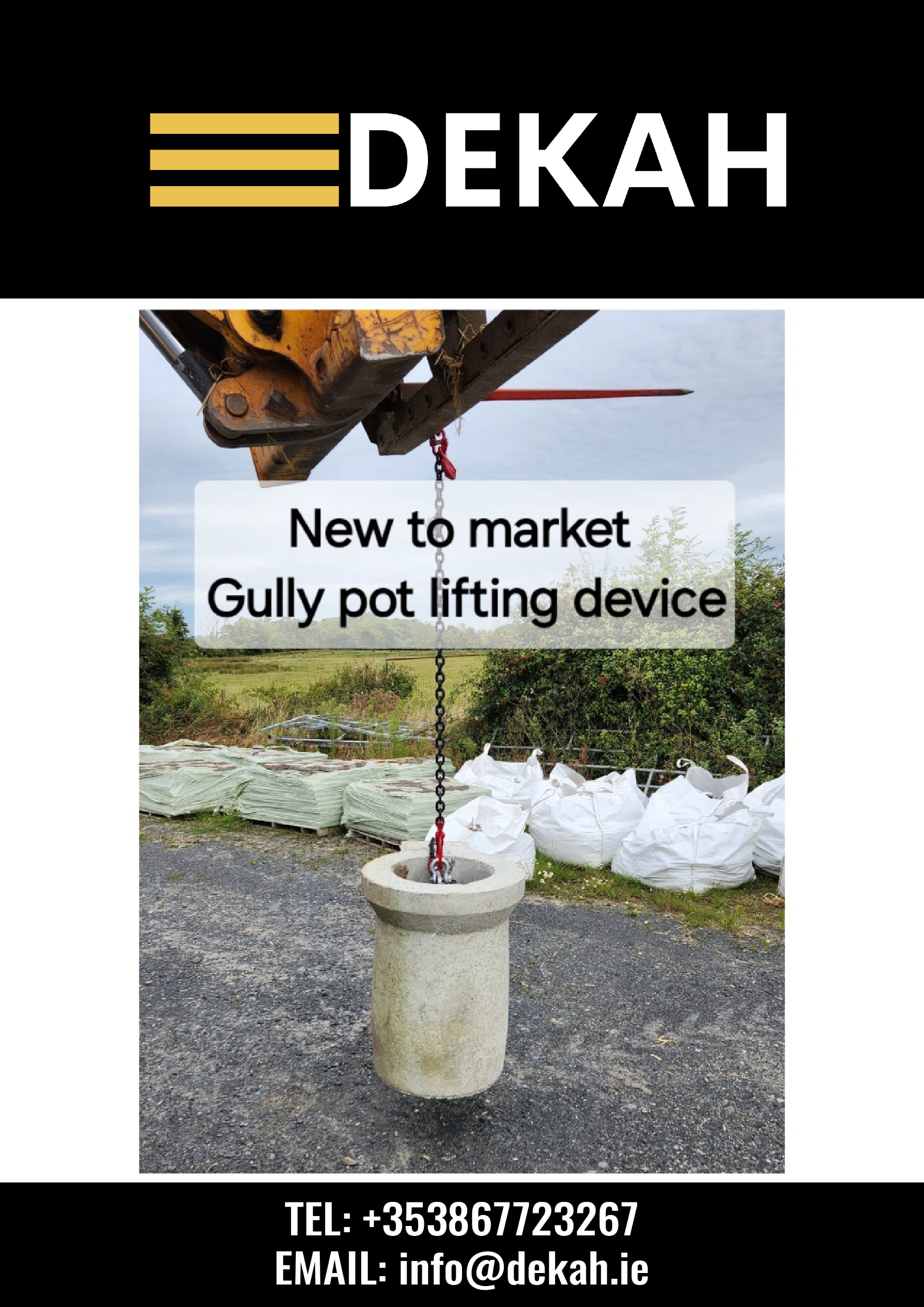 GULLY POT LIFTING DEVICE CERTIFIED – DEKAH